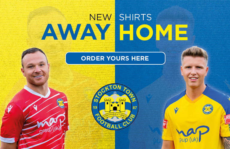 New Shirts Order Now | Stockton Town FC Club Shop